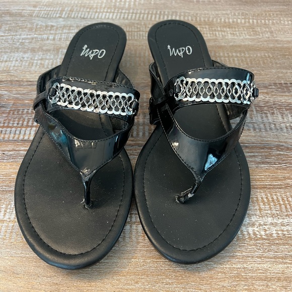Impo | Shoes | Impo Black Woman Sandals Size 8 | Poshmark
